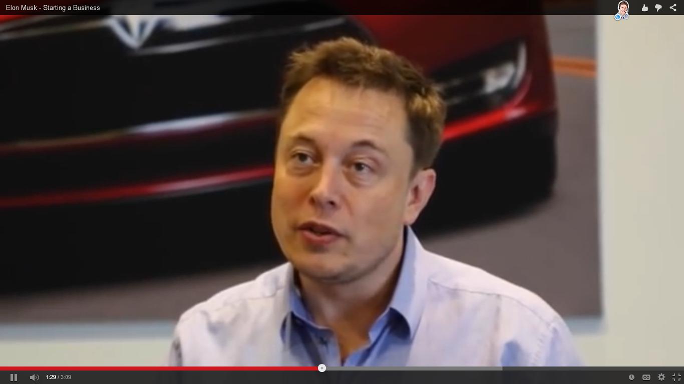 [Video] Elon Musk on Starting a Business "Have a High Pain Threshold ...